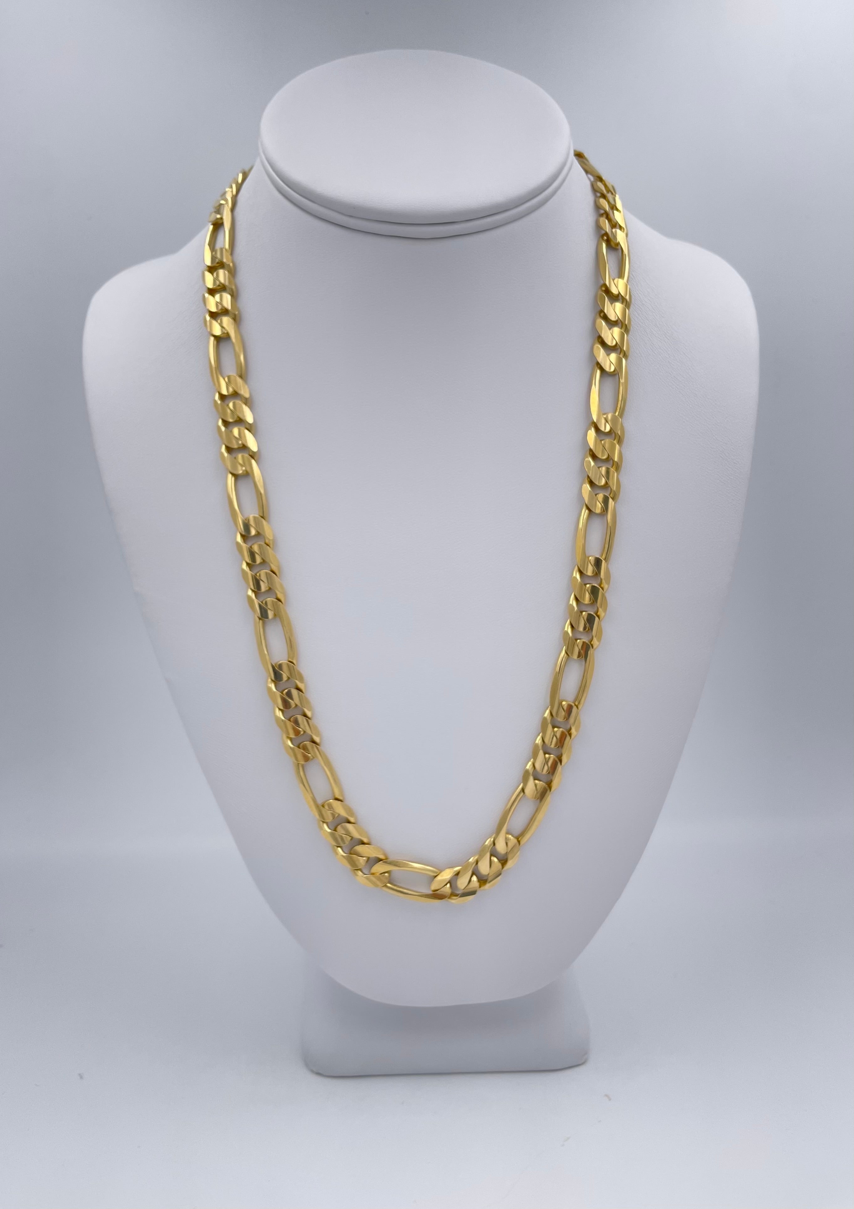 Solid Figaro Chain – Joyeria Martinez